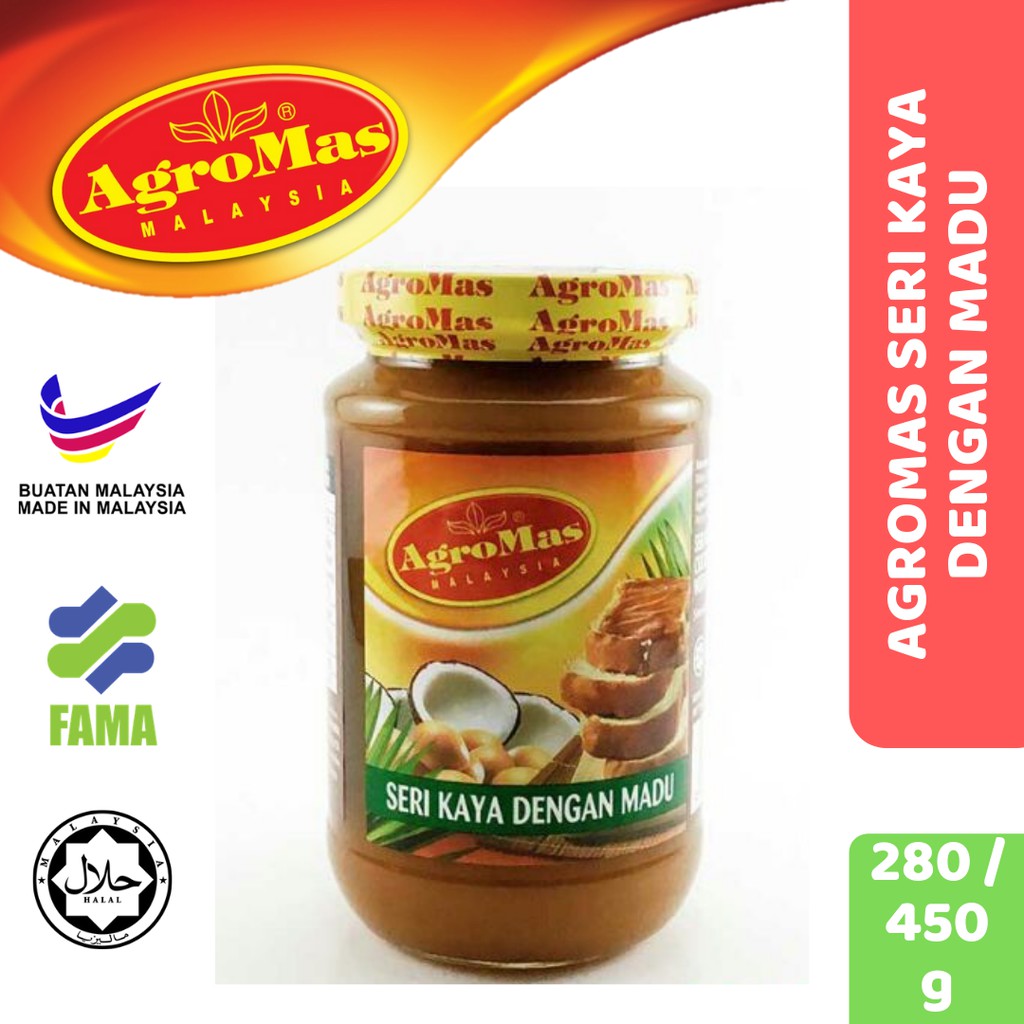 AGROMAS SERI KAYA DENGAN MADU 280 g 450 g | Shopee Malaysia
