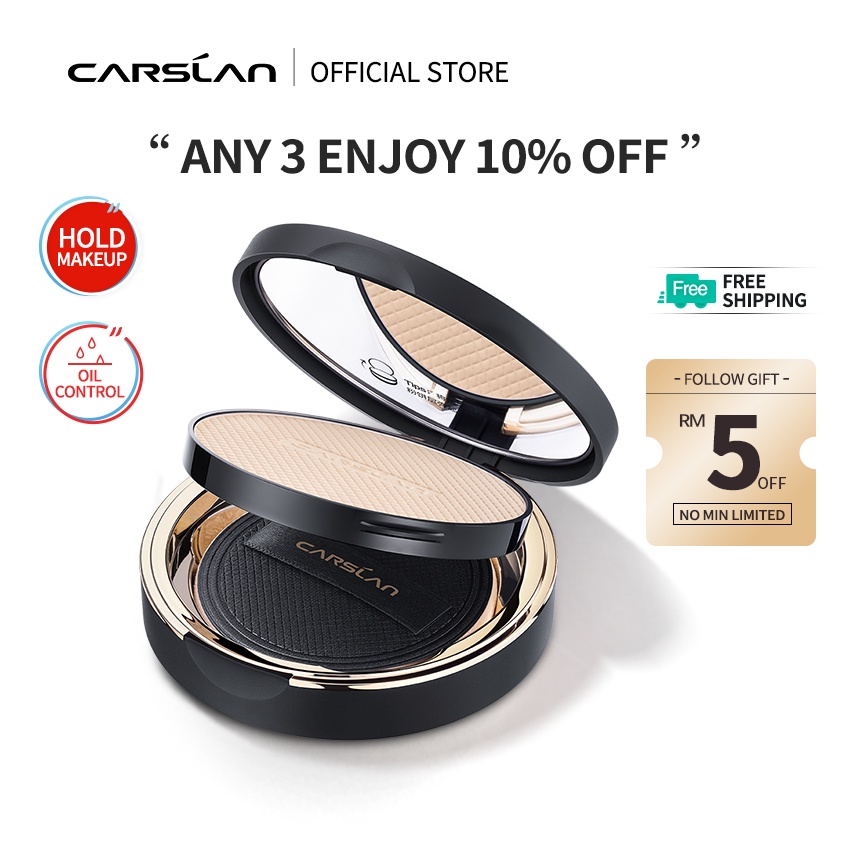 Carslan Long-lasting Makeup Powder Cake Control Concealer Moisturizing Service Official ...