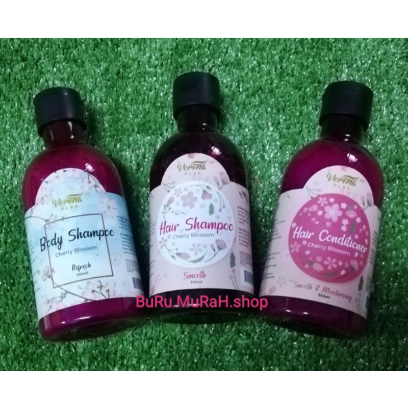 VERONA PLUS cherry blossom edition body shampoo/hair shampoo/hair ...