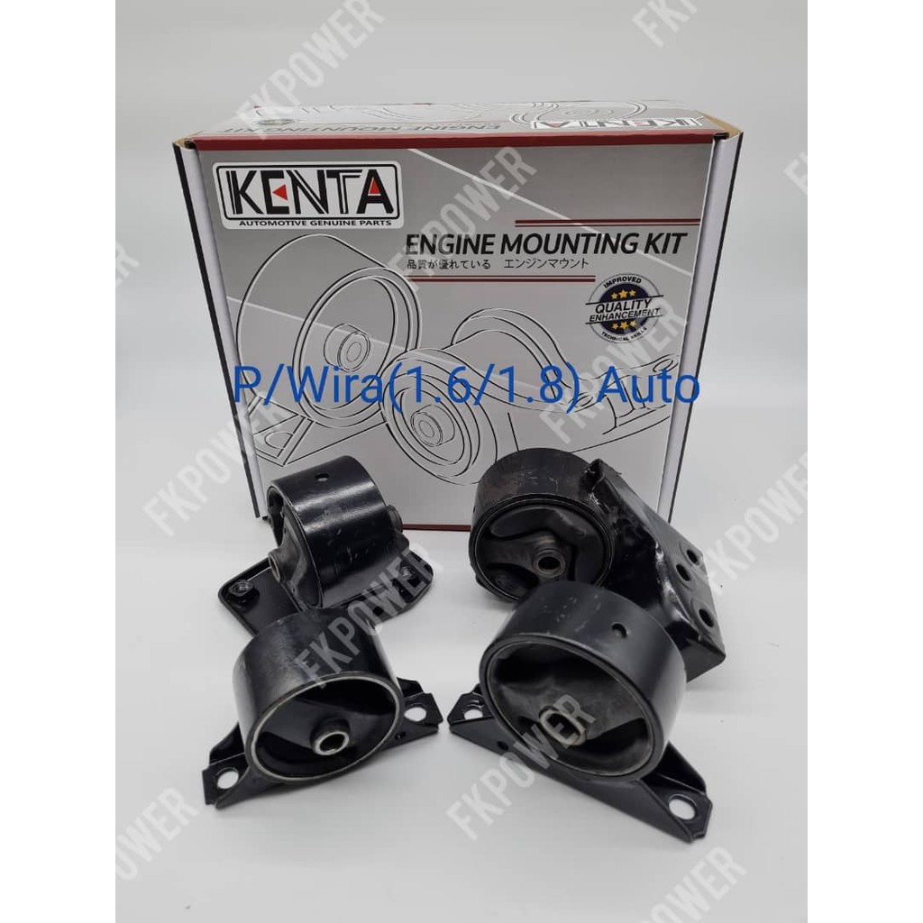 PROTON WIRA (1.6/1.8) AUTO ENGINE MOUNTING INSULATOR KIT SET(1SET 4PCS ...