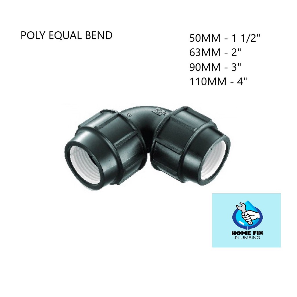 POLY EQUAL BEND/ELBOW (50MM, 63MM, 90MM) | Shopee Malaysia
