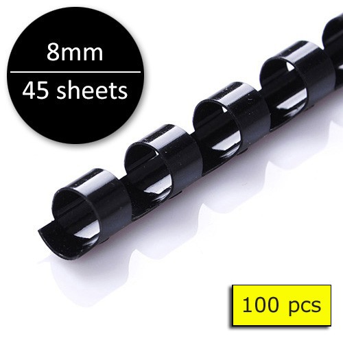 PLASTIC BINDING COMB 8mm (100pcs) | Shopee Malaysia