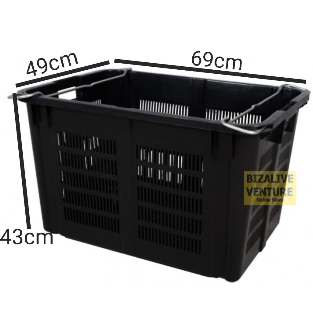 Heavy Duty Black Basket | Durian Basket | Fruits Basket | Bakul Sayur ...