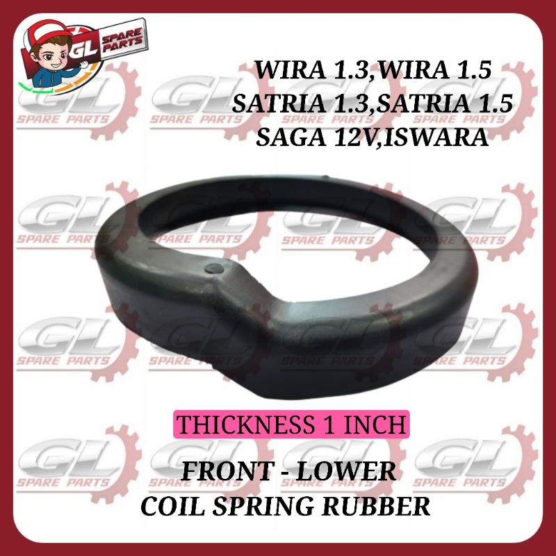 COIL SPRING RUBBER (FRONT LOWER) PROTON WIRA 1.3 WIRA 1.5 SAGA 12V ...