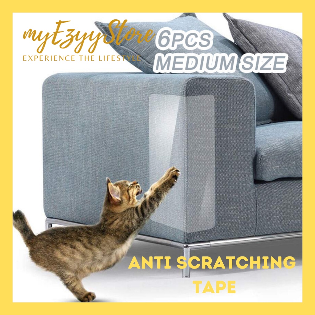 Tostar 6 Pcs Cat Scratching Guards Anti Cat Scratching Deterrent Tape ...
