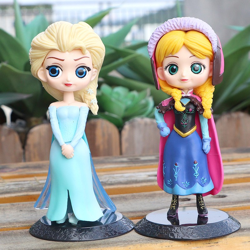 [Paisto] Disney Princess Frozen Elsa Anna Q Version Doll Model Cake ...