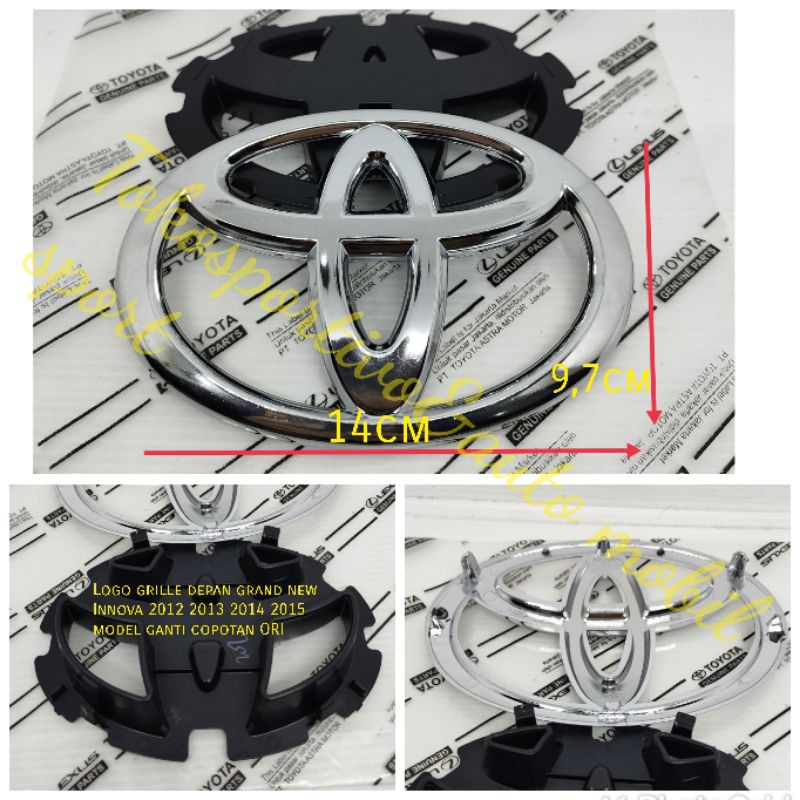 Logo Emblem Emblem Emblem Toyota Front grille grand new Innova 2012 ...