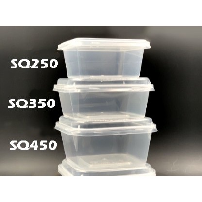 Square Disposable Plastic Food Container / Microwave PP Food Container ...