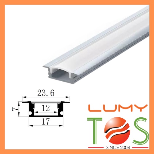 LUMY【0.5M / 1M / 1.5M / 2M】YW Shape LED Light Strip Aluminium Profile ...
