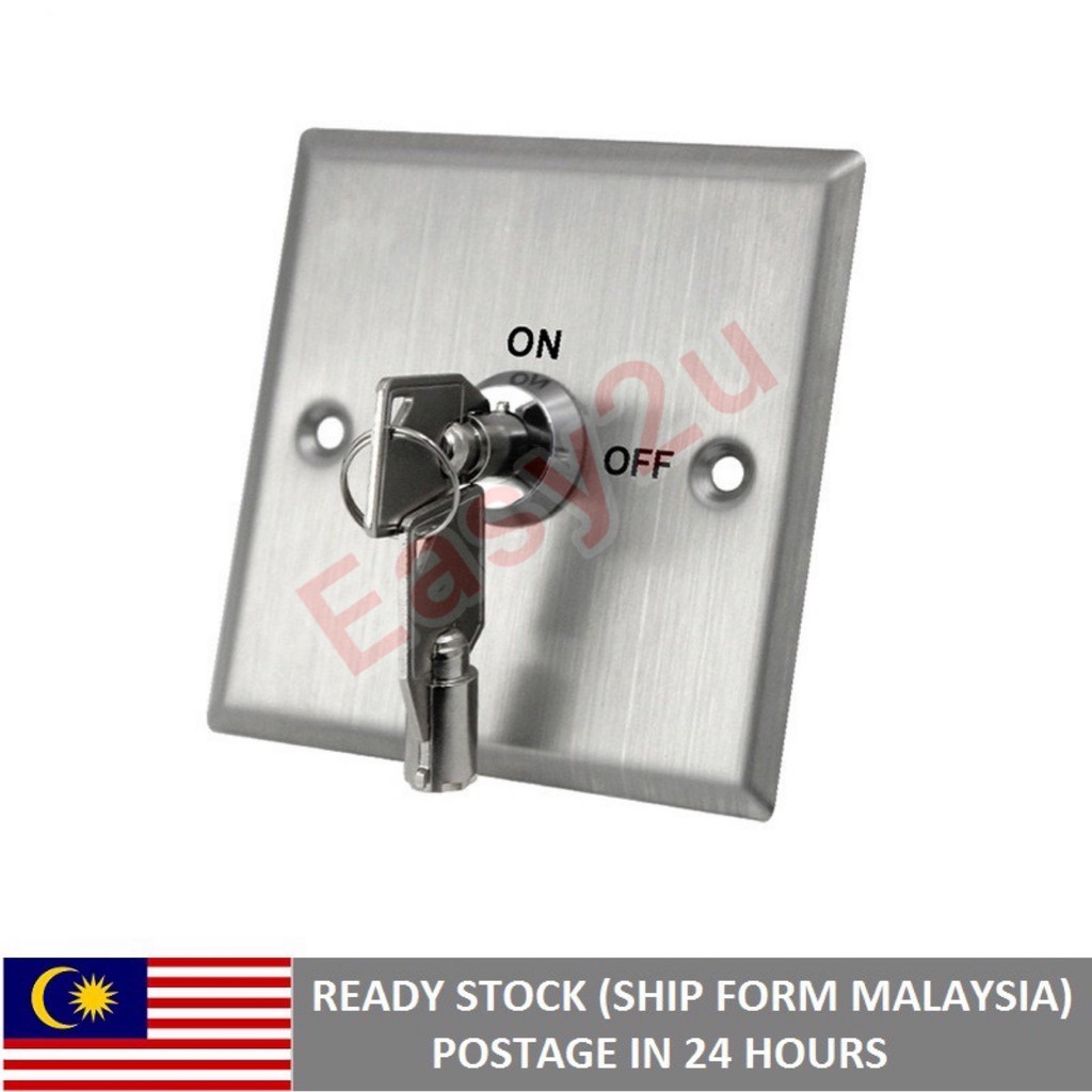 DOOR ACCESS CONTROL KEY SWITCH ON/OFF STAINLESS STEEL WITH KEY ACCESS ...