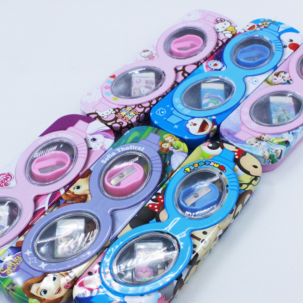 READYSTOCK Hello Kitty/Doraemon/Tsum/Sofia/Frozen/Pony Pencil Box set 5 ...