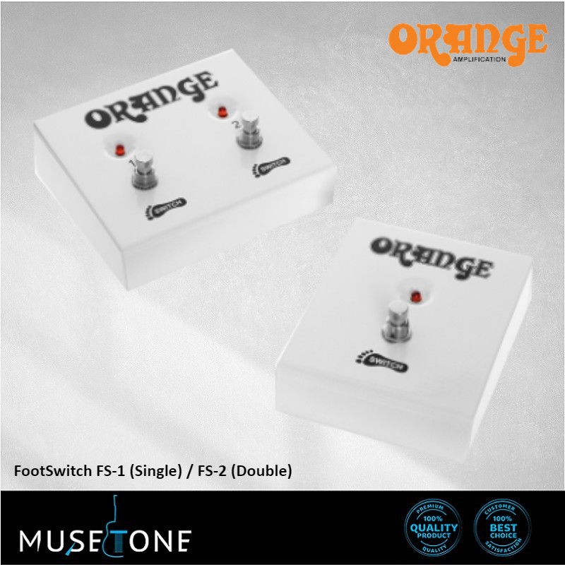Orange FS-1 Single Button Orange FS-2 Double Button Foot switch Button ...