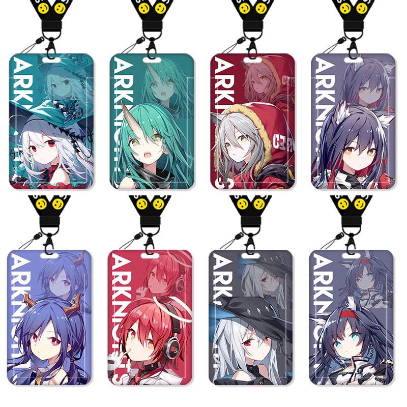 Arknights Card Holder Game Meal Card Student Bus Card Skadi Lanyard ...