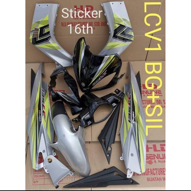 YAMAHA LC135 V1 coverset body set sticker tanam HLD exciter mx king ...
