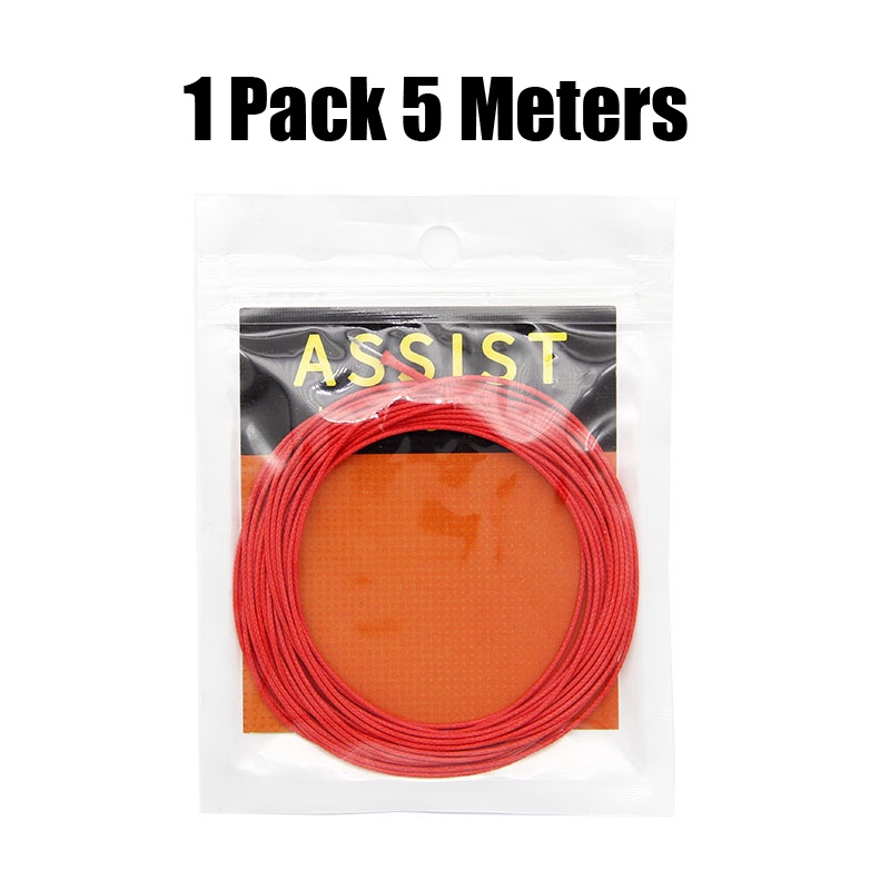 Anh 100LB Dyneema Assist Line 5 Meter Stainless Steel Wire Core 7x7 for ...