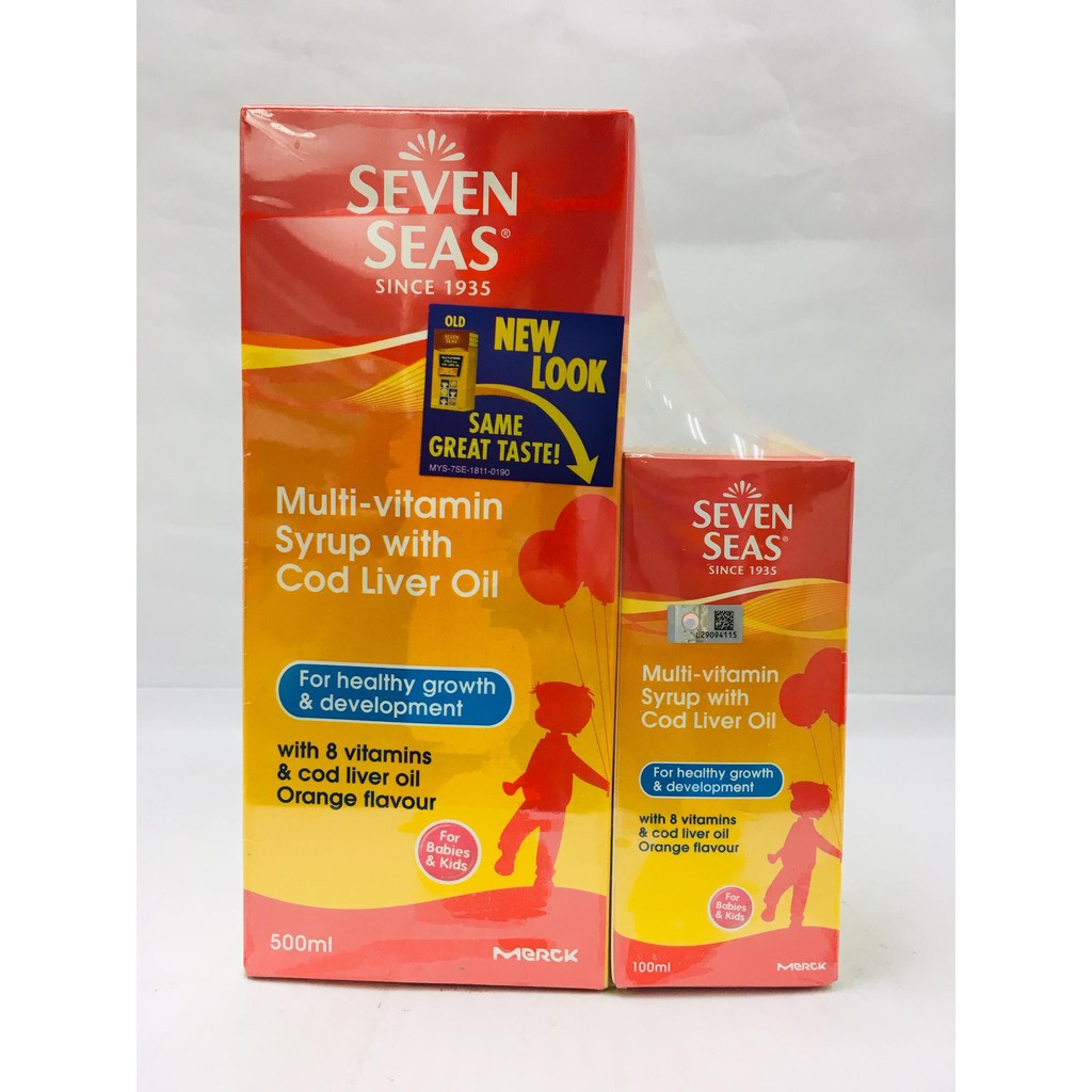 🔥 READY STOCK🔥 SEVEN SEAS MULTIVITAMIN SYRUP WITH COD LIVER OIL 500ML ...