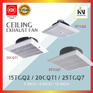 KDK 15TGQ 20TGQF 20CQT 25TGQ 6" 8" 10" Ceiling Ventilation Fan ...