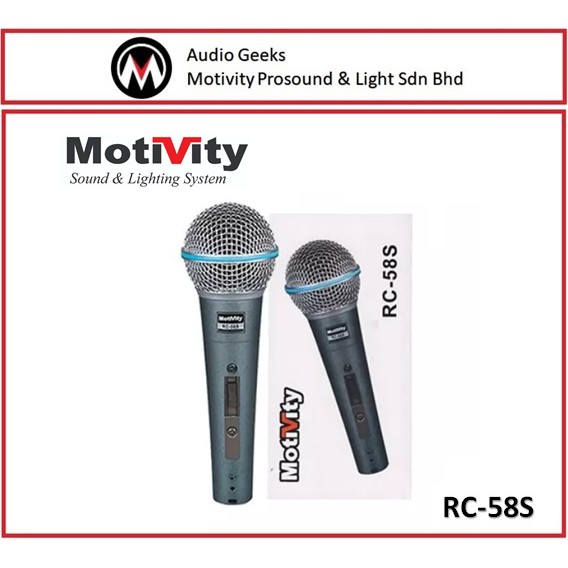 Motivity RC-58S Dynamic Microphone | Shopee Malaysia