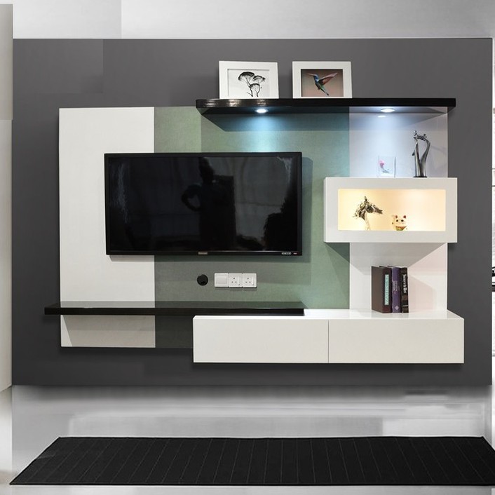 HAVANNA SERIES 8FT WALL MOUNTED HIGH GLOSS TV CONSOLE 184 | Shopee Malaysia