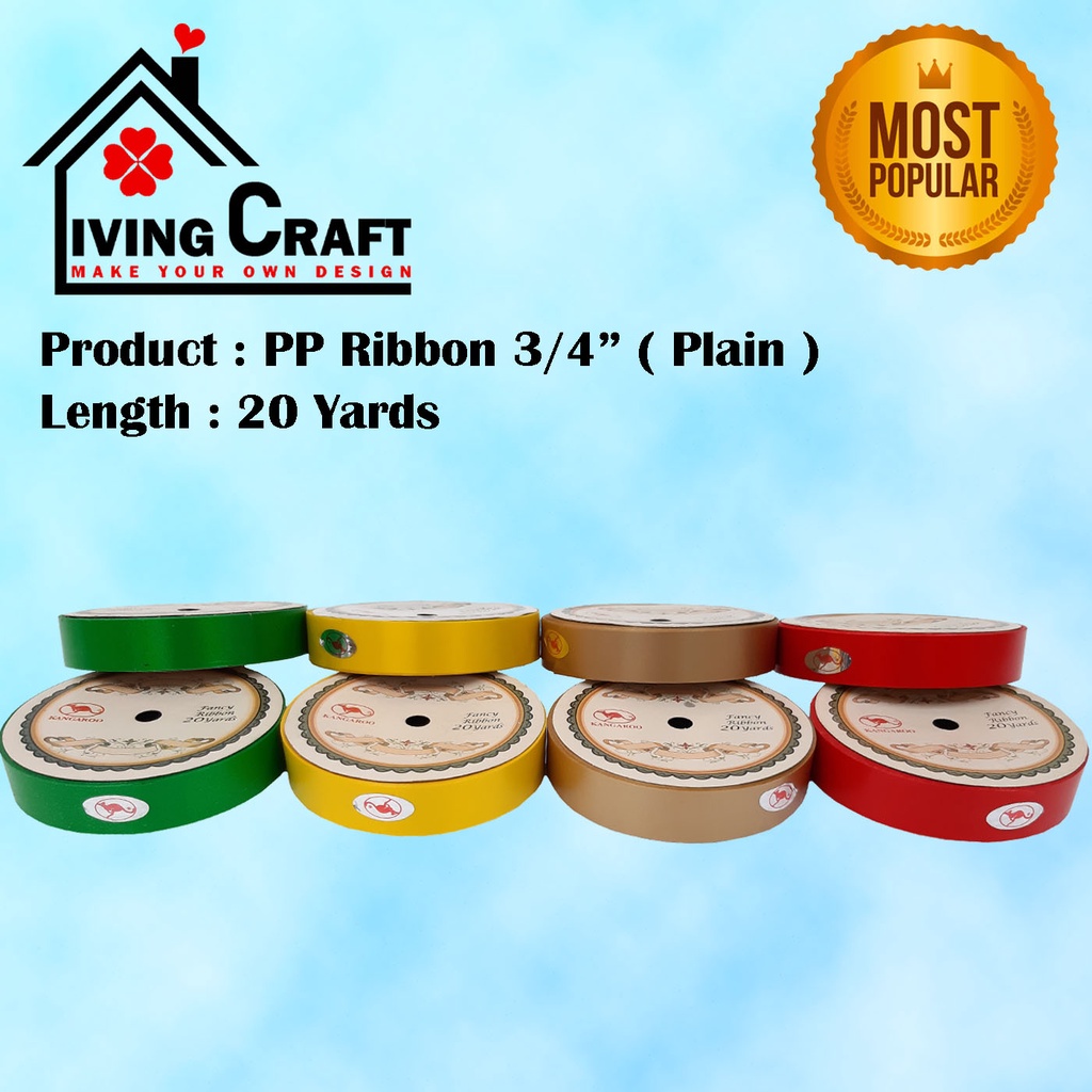 PP Ribbon 3/4" ( 6 Rolls Per Carton ) | Shopee Malaysia