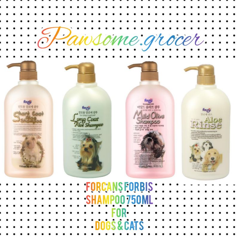 FORCANS Forbis Aloe Shampoo For Puppies & Kittens/Cats & Dogs 750ml ...