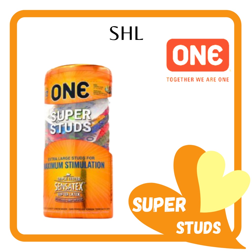 ONE Condom Super Studs 12pcs Kondom SHL Ready Stock 安全套 避孕套 | Shopee Malaysia
