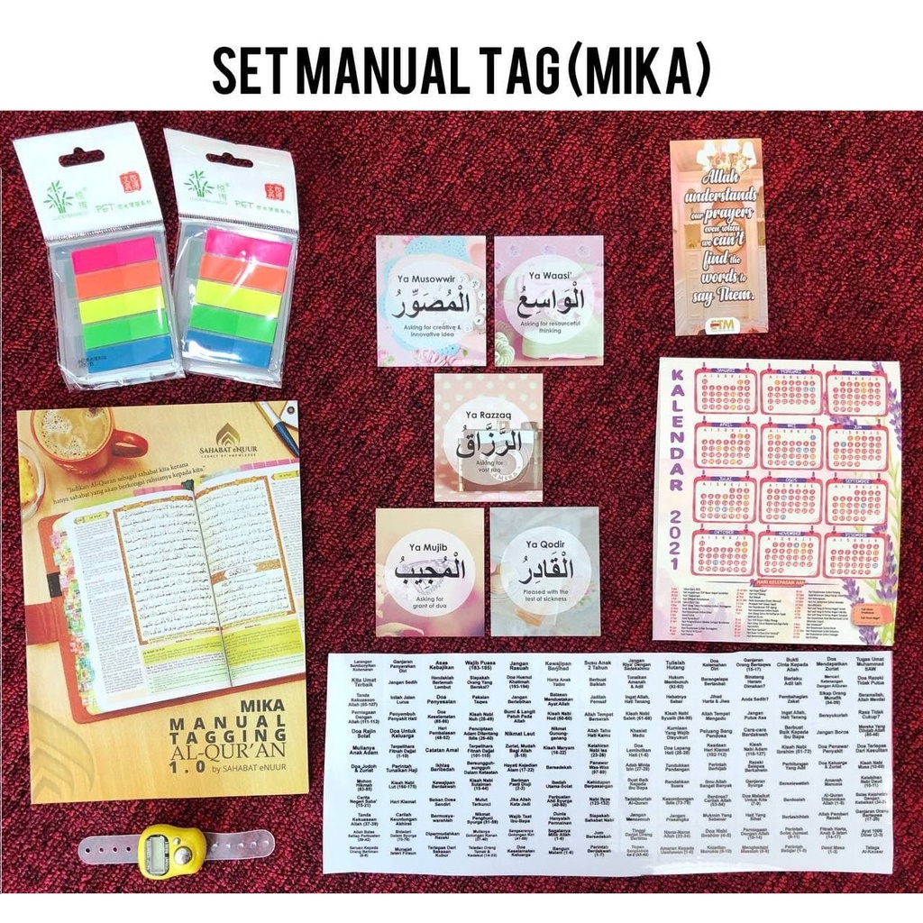 Manual Tagging Quran Mika 1.0 (168 Tagging) / Sahabat Enuur Sticker ...