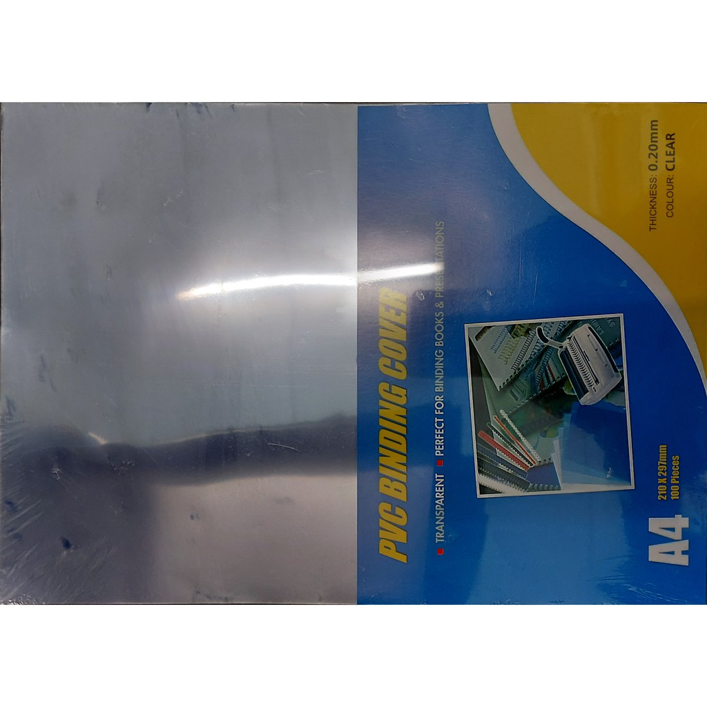 Promaster A4 Rigid Sheet / Plastic Sheet Cover / Multipurpose Transparent Binding PVC 0.20mm ...