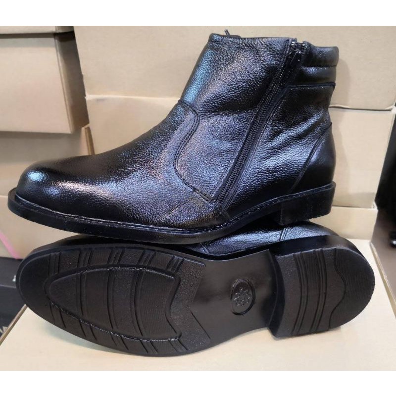Kasut Kerja awam Penguatkuasa PDRM Polis code 8721 100% cow Leather Low ...