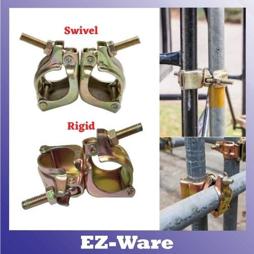Construction Clamp Scaffolding Clamps Rigid and Swivel | Shopee Malaysia