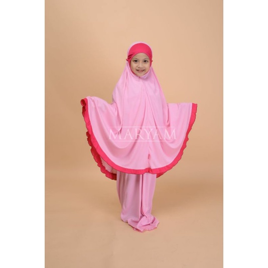 Telekung pink 1-3 tahun , 4-8 tahun , 9-12 tahun | Kain Sembahyang Anak ...