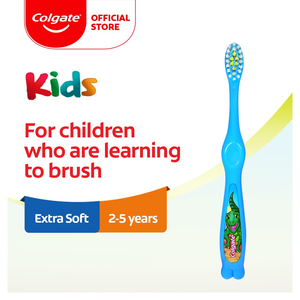 Colgate Kids Dinosaur Toothbrush 2-5 Years (Extra Soft) | Shopee Malaysia