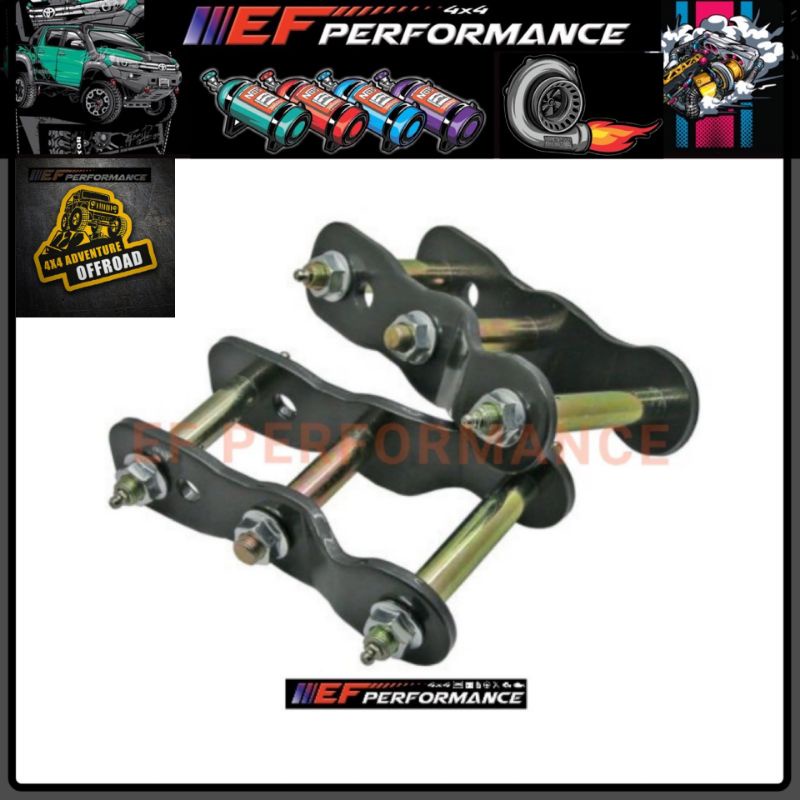 4X4 LIFT UP SHACKLE 1 inch 2 inch REAR LIFT KIT GREASE NIPPLE SPRING ...