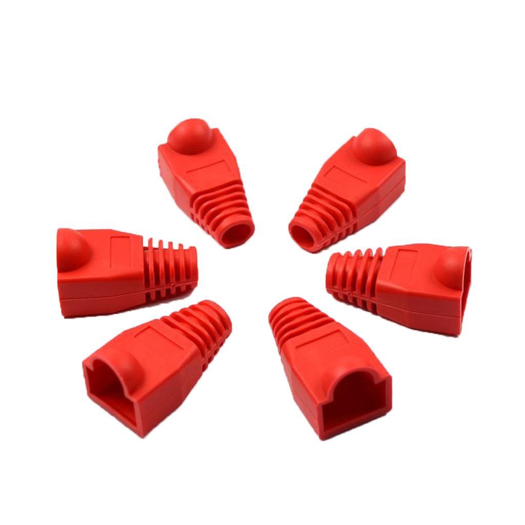 Solid Color RJ45 End Cap Boot ( Protection Cover ) 100 Pcs / Packet ...