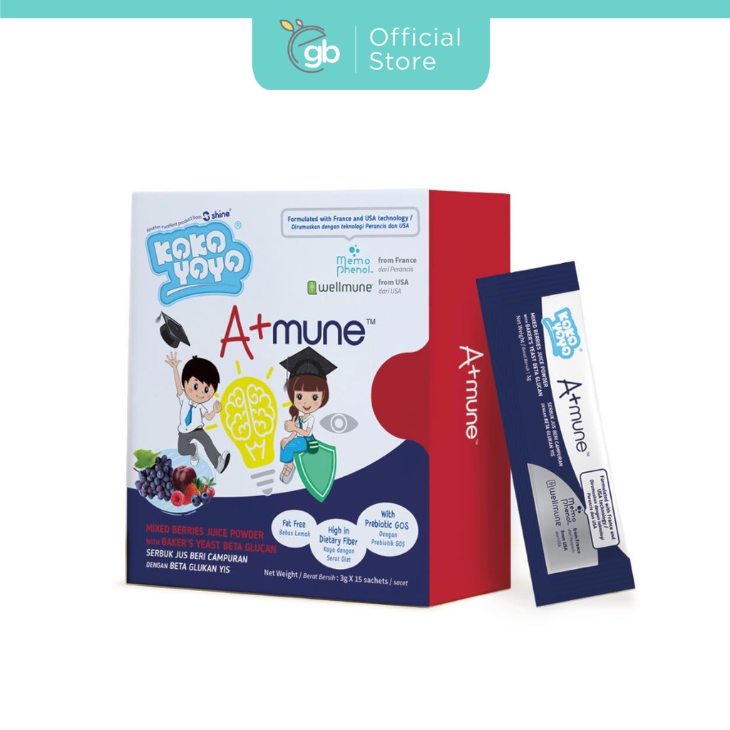 Kokoyoyo A+mune Mixed Berry Juice Powder Drink (3g x 15's) | Shopee ...