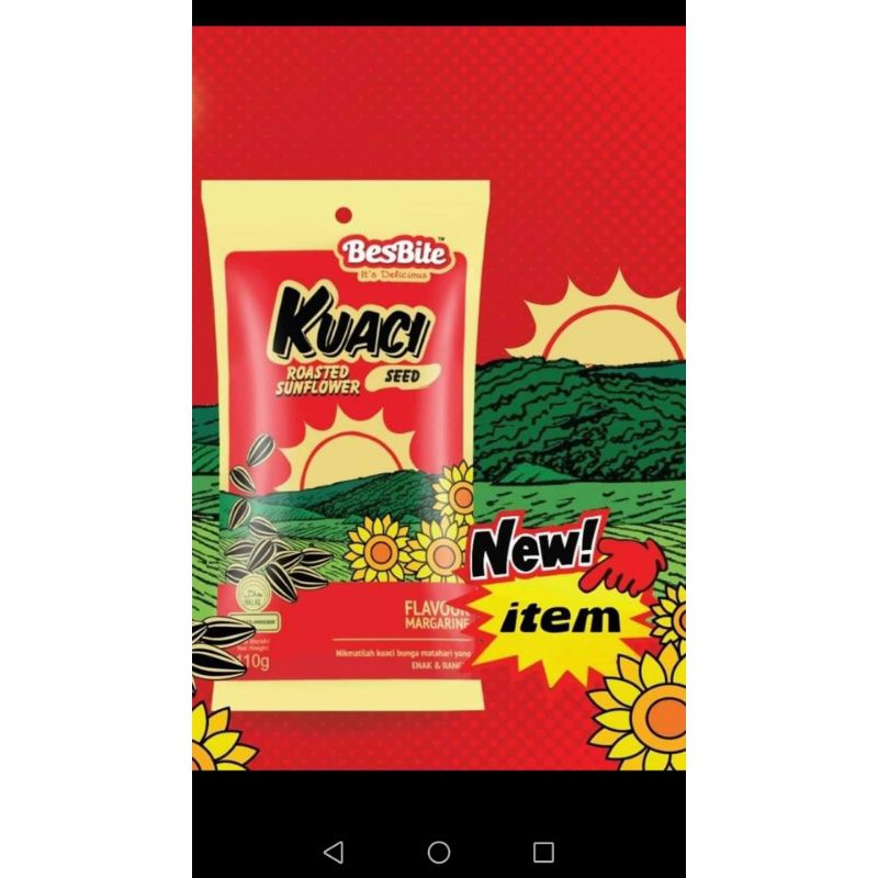 BESBITE ROASTED SUNFLOWER KUACI 110G | Shopee Malaysia