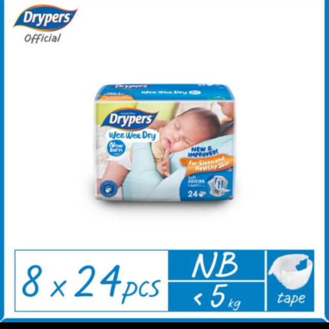 drypers new born travel pack | Shopee Malaysia