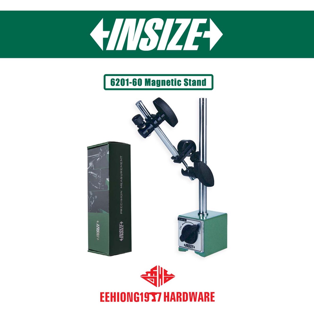 INSIZE 6201-60 Magnetic Stand Magnetic Force 60kgf 620160 6201 60 ...