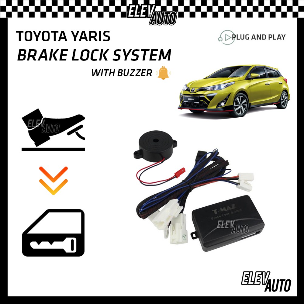 Toyota Yaris Brake Lock System with Buzzer (Plug & Play) | Shopee Malaysia