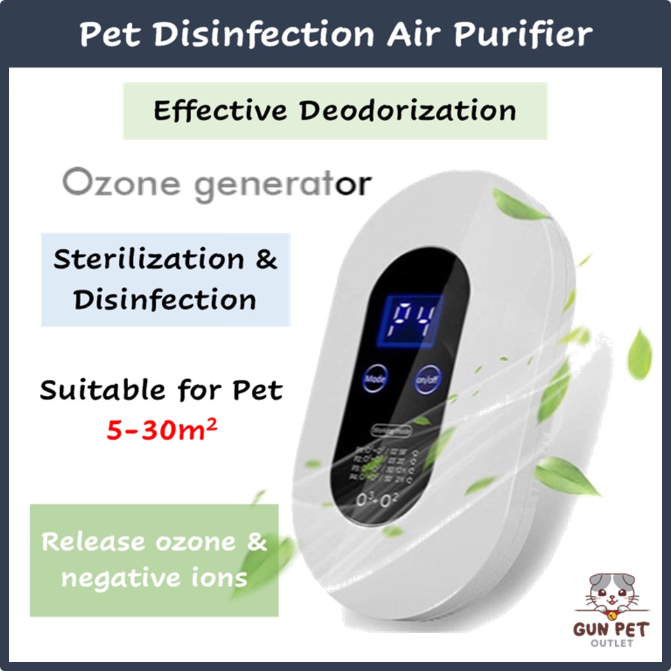 GUN PET Anjuge Air Purifier Ozone Generator Ionizer Portable Cat Dog ...