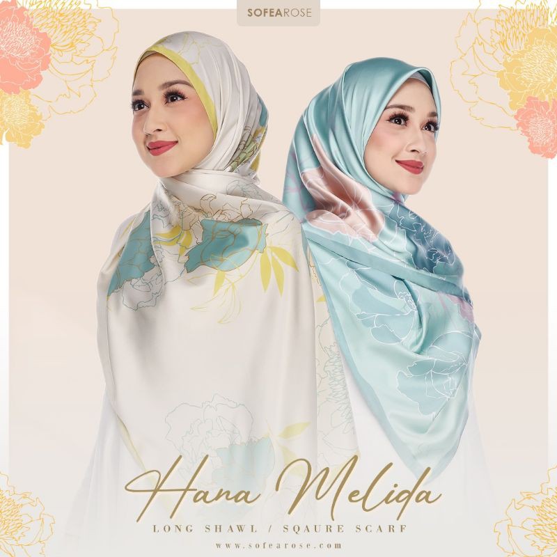 Sofearose : Hana Melida Series SQUARE/SHAWL (Free Box) | Shopee Malaysia