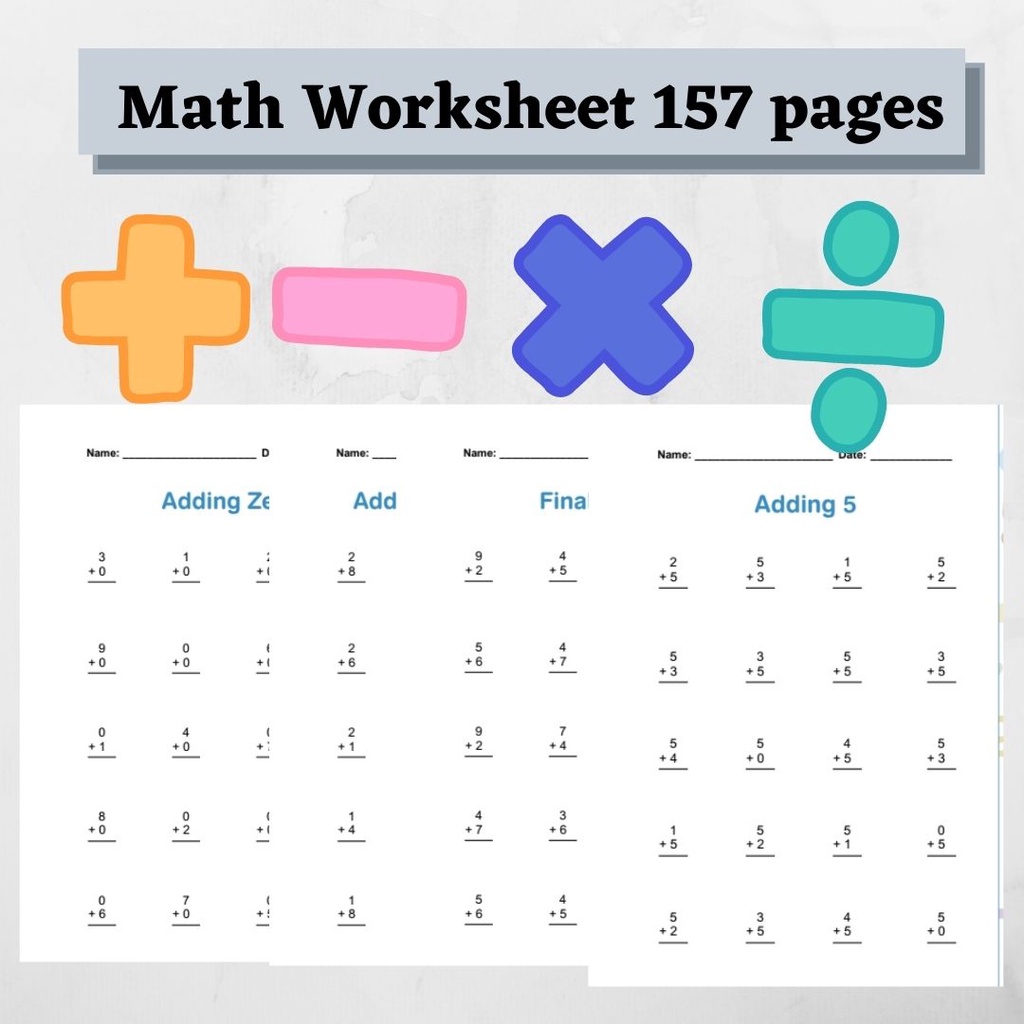 010 PDF Fluency Math Worksheets 157pages | Shopee Malaysia