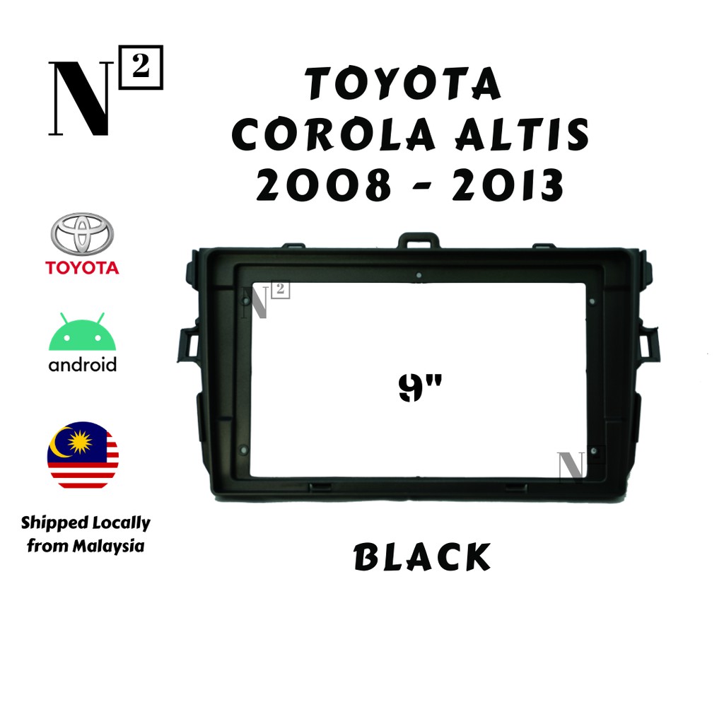 Android Player Casing - 9" TOYOTA COROLLA ALTIS 2003 - 2008 (Plug and ...