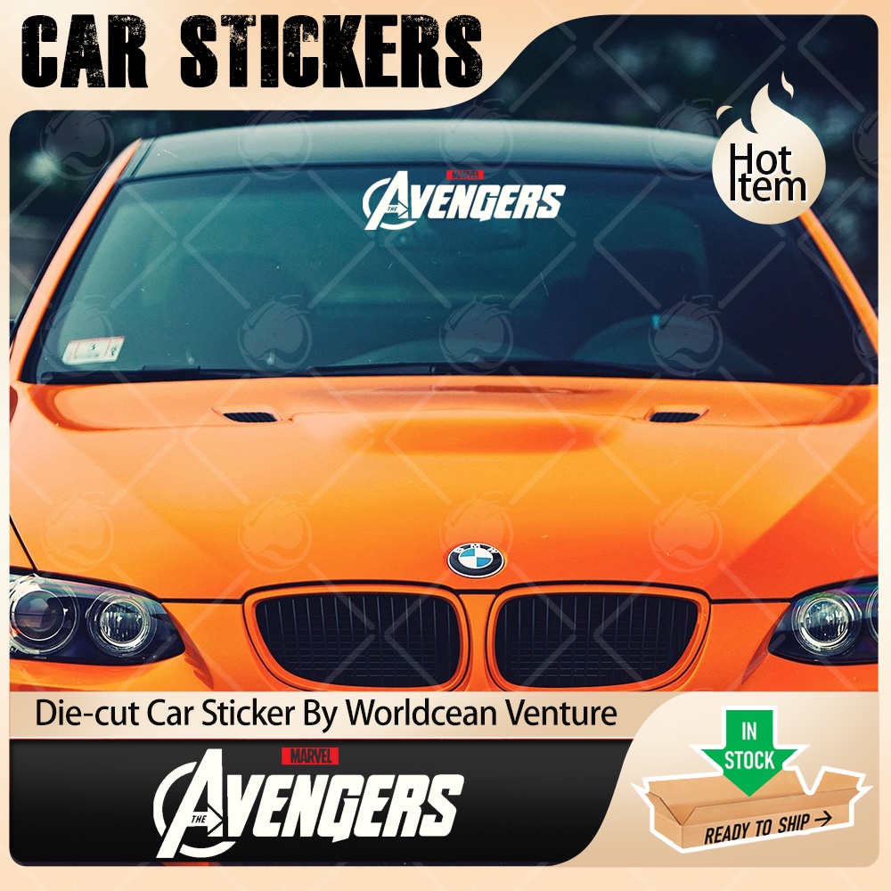 [Ready Stock] The Marvel Avengers Super Hero Logo Car Sticker MYVI AXIA ...