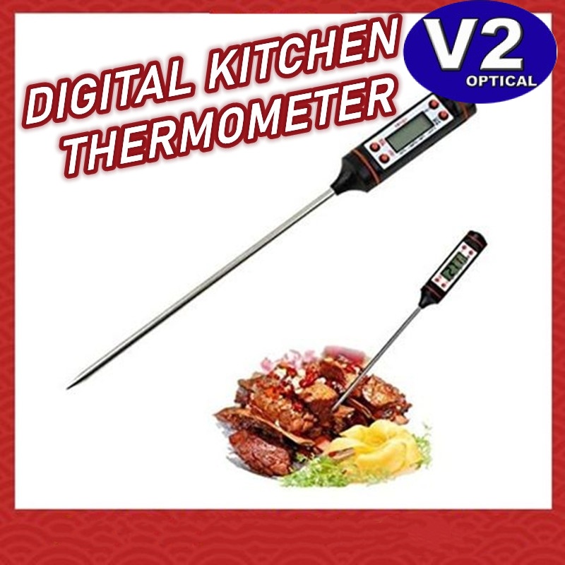 Food Baking Digital Kitchen Probe Thermometer Instant Read BBQ Meat ...