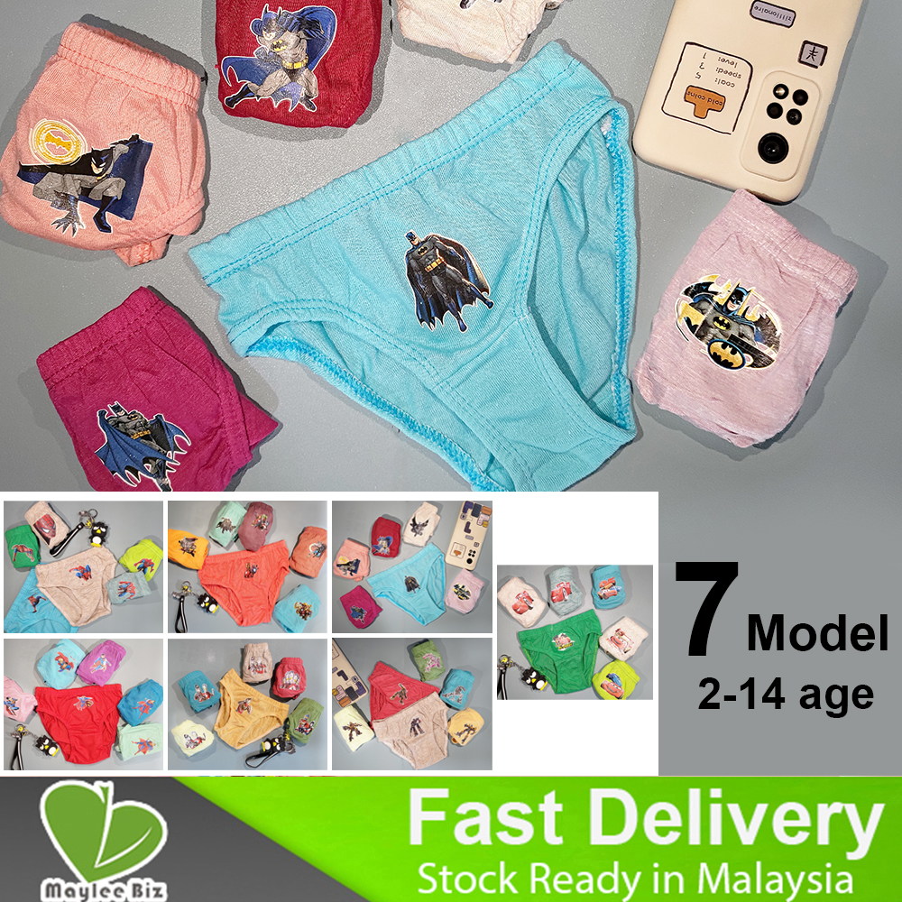 6pcs Set 6 IN 1 Kid Children Cartoon Boy Comfortable Briefs Underwear ...