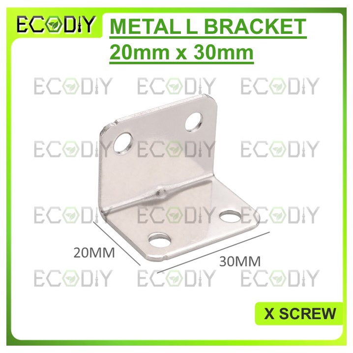ECODIY🇲🇾 [Stainless Steel/PVC/Metal] L Bracket 90 Degree Right Angle ...