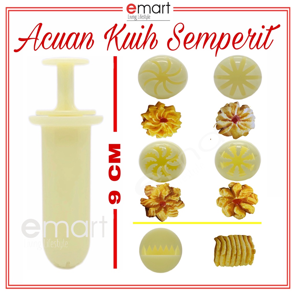 Acuan Tekan Berpam Kuih Biskut Semperit / Semperit Panjang/ Tart Nenas ...