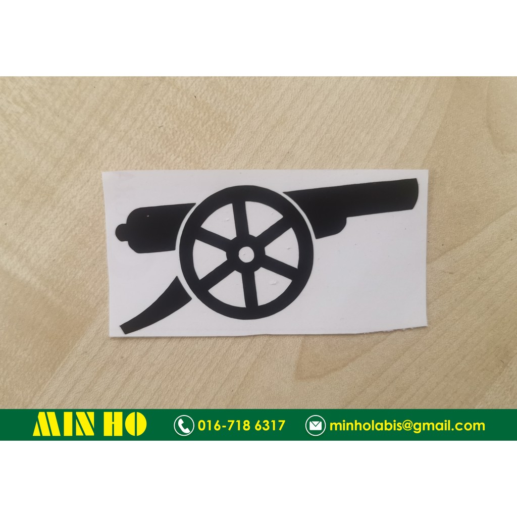 Car Sticker - Arsenal Football Club Guns Logo (Custom Size / Colour) 3M ...