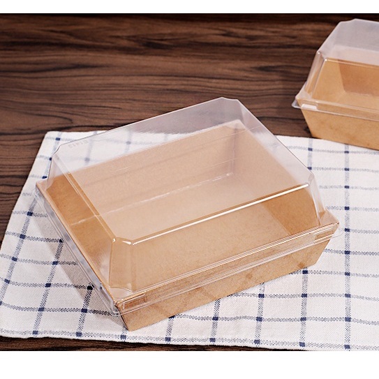 【TIRAMISU BOX】DISPOSABLE PAPER BOX WITH CLEAR LID TIRAMISU / DESSERT ...